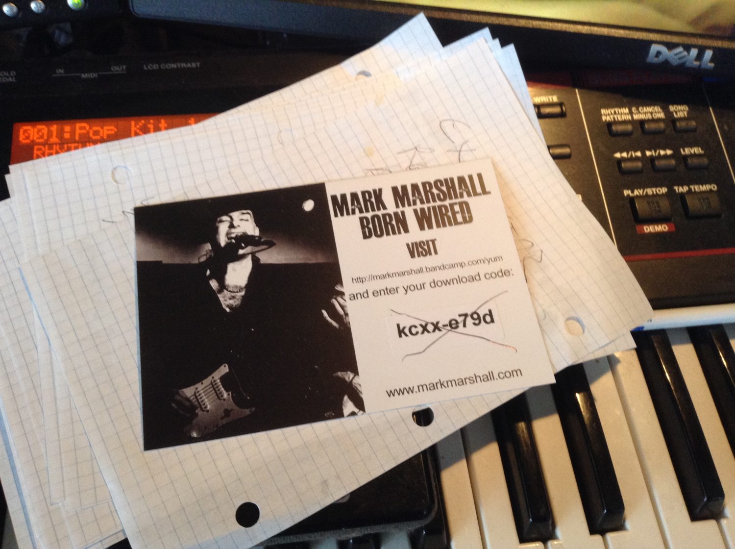 A tip for Bandcamp artists... making download cards. - Mark Marshall